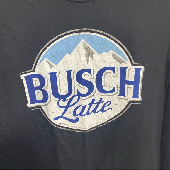 Shirts | Busch Latte Brew City Shirt Mens Large Blue Beer Anheuser ...